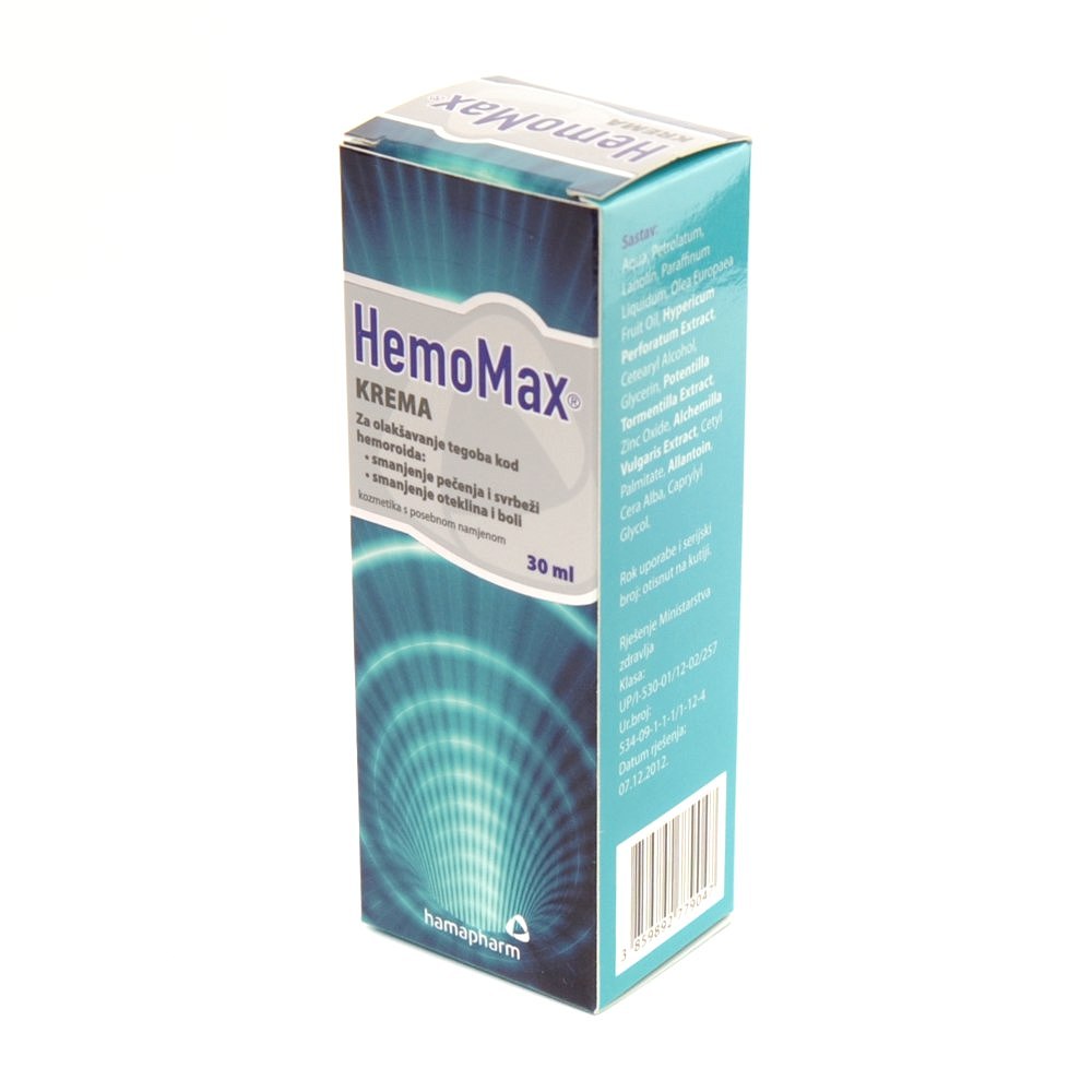 Hemomax krema 30 mL - Elbi Medikal